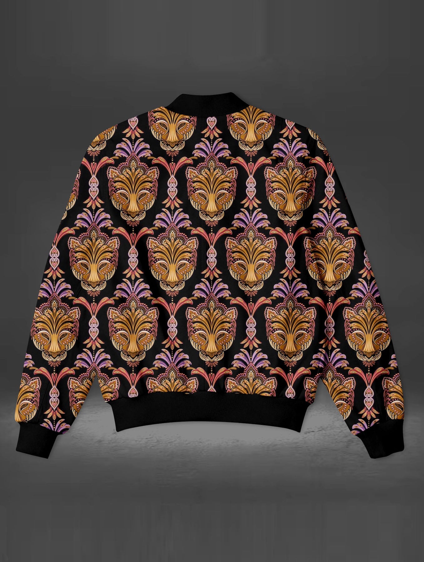 Men's Tiger Mask Printed Bomber Jacket – Streetlay