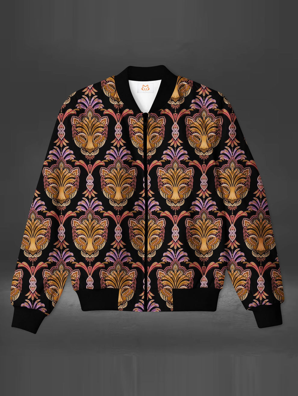 Men's Tiger Mask Printed Bomber Jacket – Streetlay