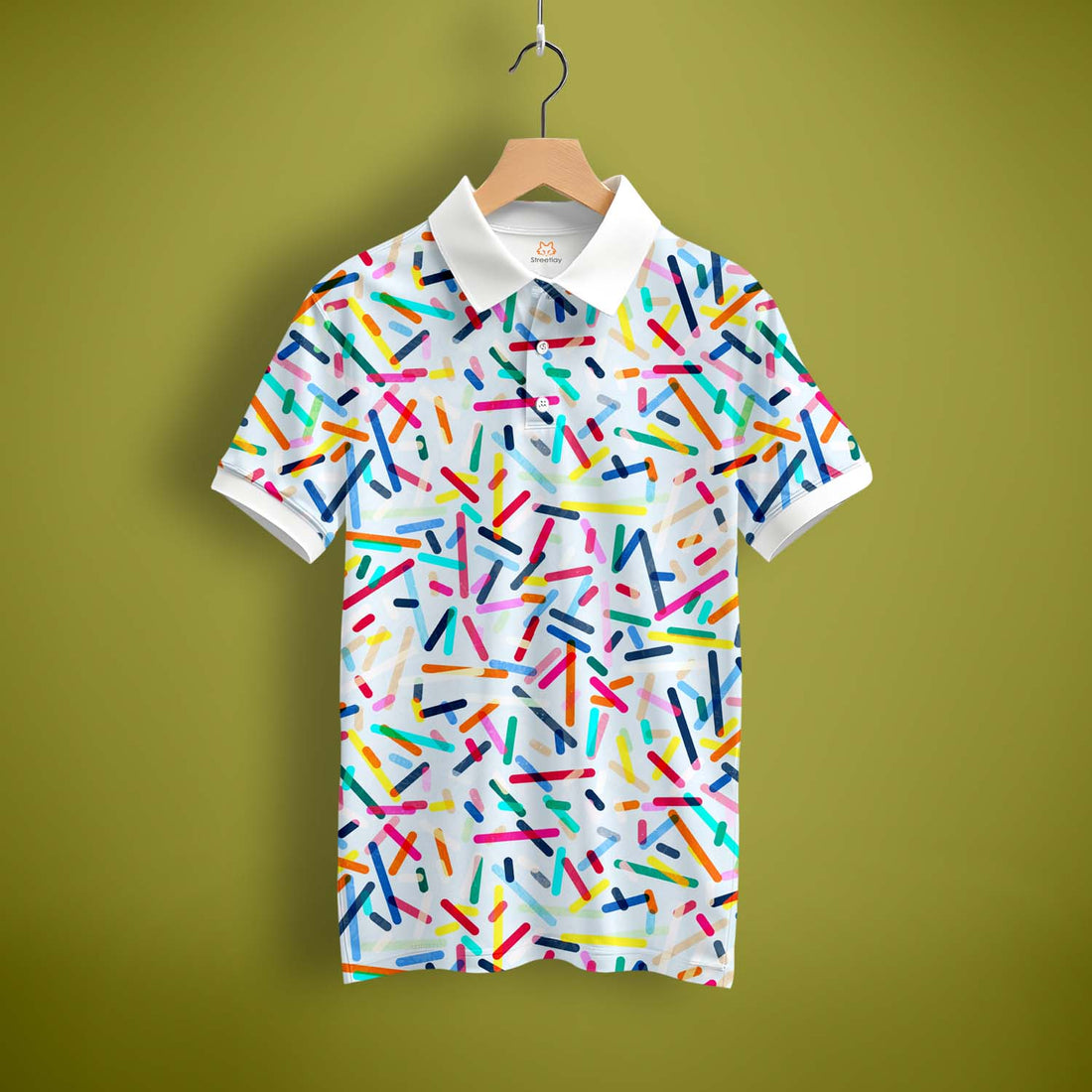 Colorful Abstract Polo T-Shirt – Streetlay